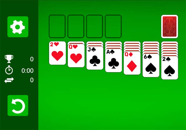Jogo Solitaire Classic no Jogos 123